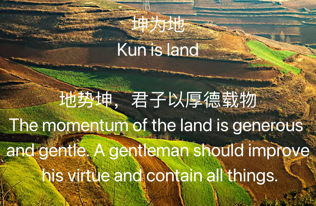 Kun is land（坤为地） Embroidered shirt with Chinese character ...