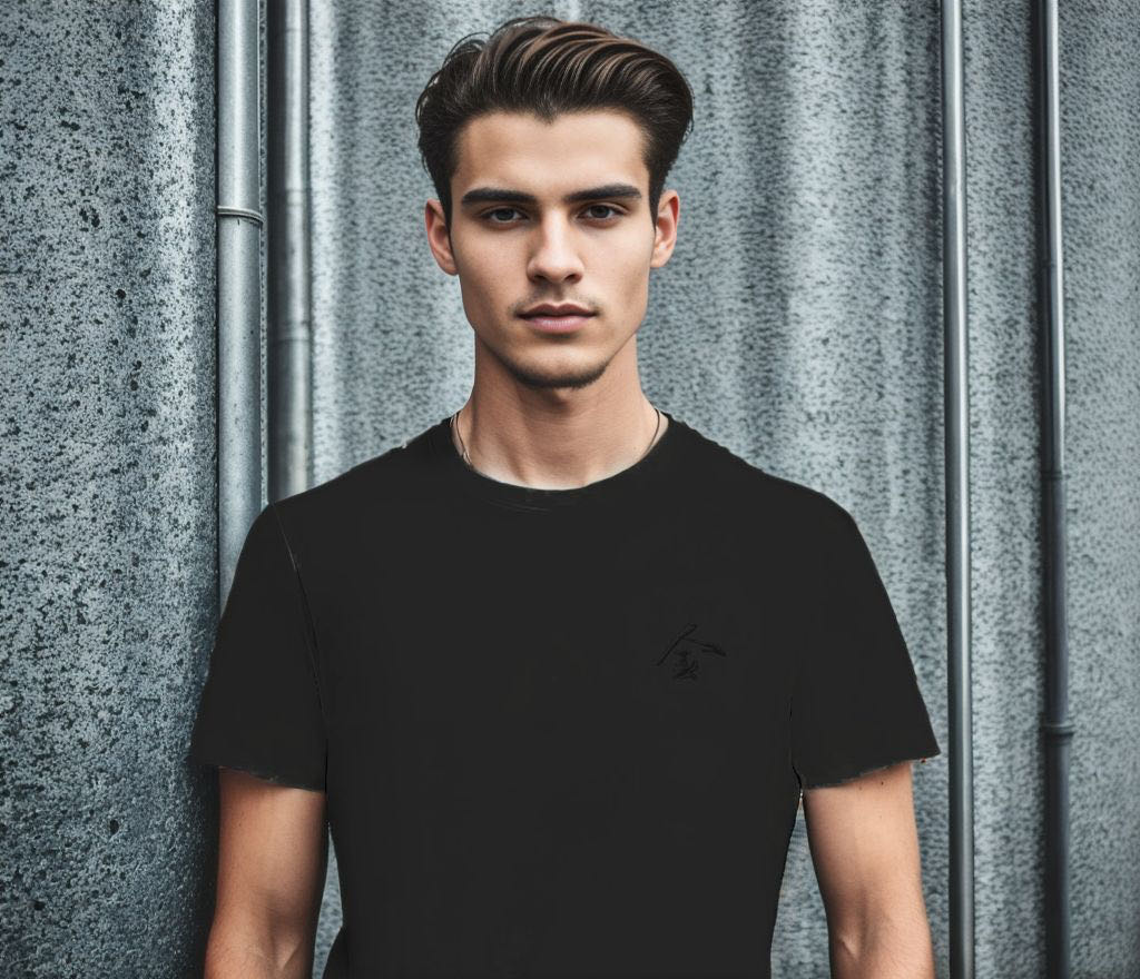 Five Element Series Embroidered Chinese Characters Jin（金） Short Sleeve ...